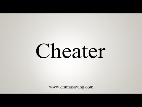 How To Say Cheater
