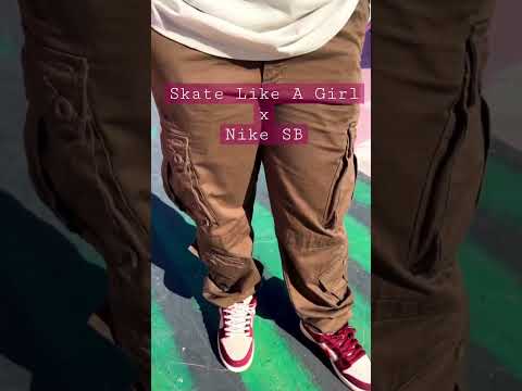 Skate Like A Girl Nike SB collab ❤️🔥🤘🏼 The material on these are amazing! #nikesb #sneakerhead