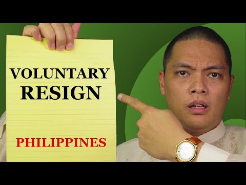 Worker’s Right to Voluntary Resignation / Labor Code of the Philippines / Tagalog