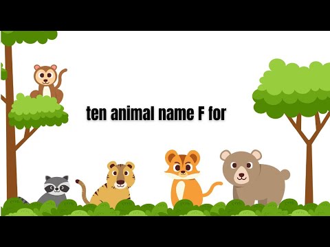 Fantastic Animal Names Starting with F ABC Learning Fun for Kids