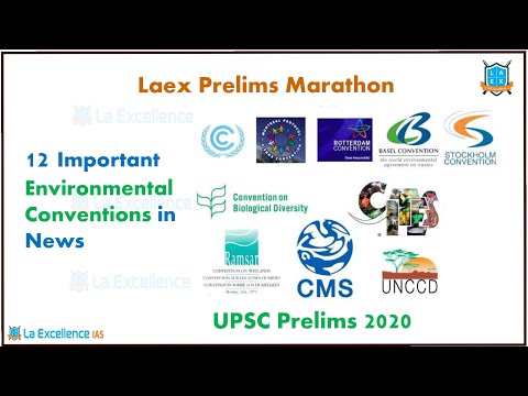 12 Important Environmental Conventions in News || Laex Prelims Marathon || civilsprep