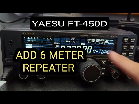 YAESU FT450 - 6 METER REPEATER & SAVE MEMORY CHANNEL