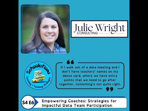 S4E6: Empowering Coaches: Strategies for Impactful Data Team Participation with Julie Wright