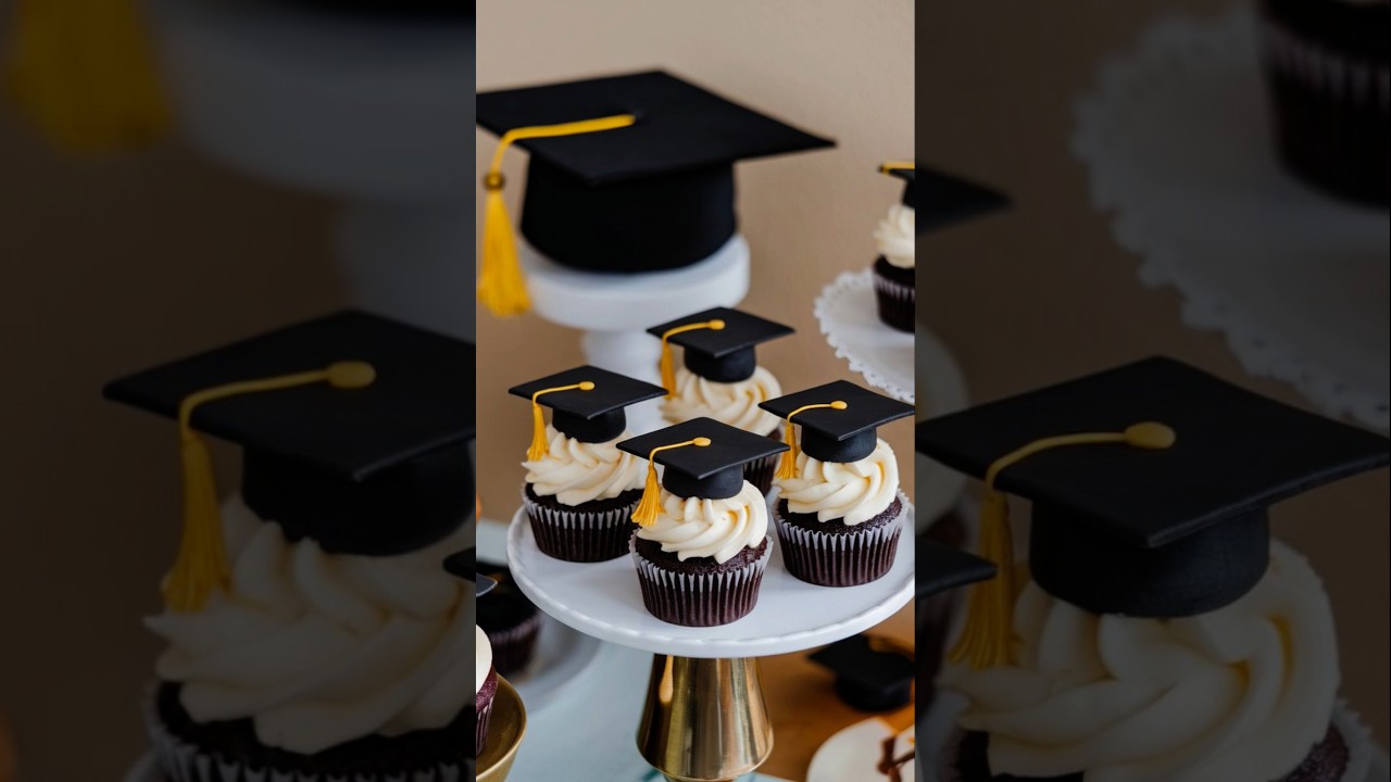 Classic graduation cakes #cakedecorating #cakedesign