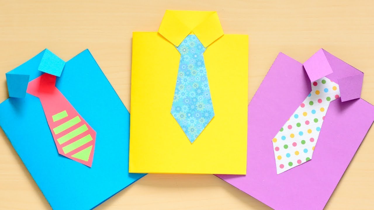 How to Make a Father’s Day Shirt Card - fun paper craft for kids