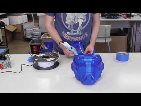 3D Printed Soldier 76 Mask // 3D Printing Pen Assembly Demo