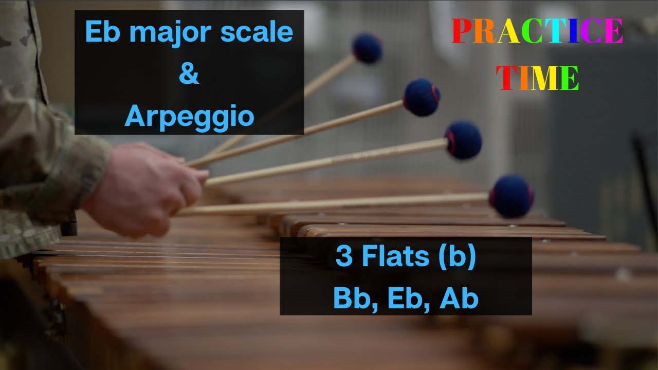 Eb major scale and arpeggio @ 70 BPM
