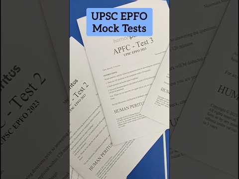 UPSC EPFO Mock Tests
