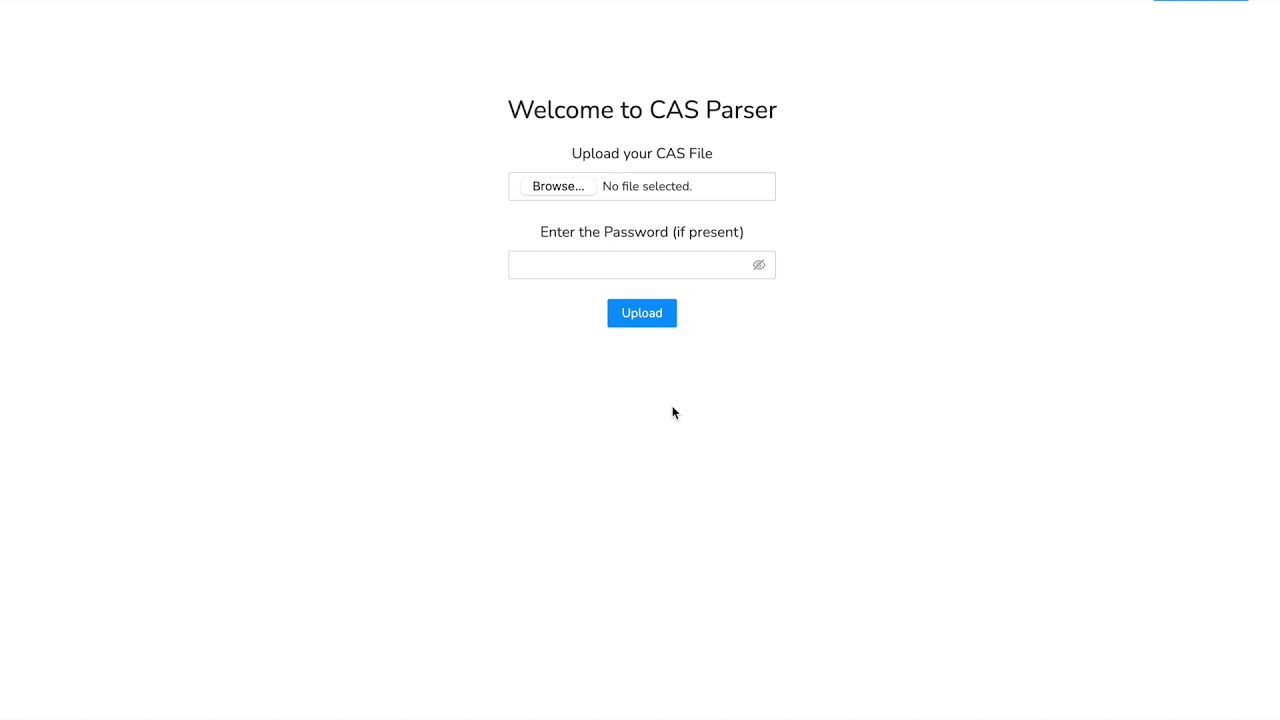 CAS Parser Application Demo