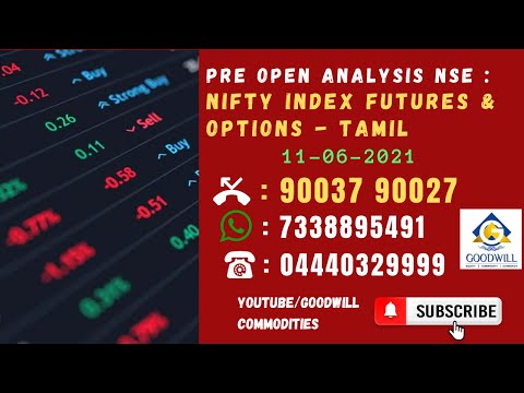 NSE: NIFTY INDEX PRE-OPEN FUTURES & OPTIONS ANALYSIS JUNE 11 2021 TAMIL