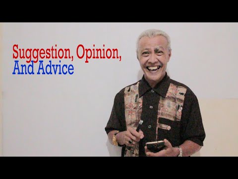 Suggestion, Opinion, And Advice Materi SMA Kelas 11 Semester 1 Bab 1 With Buya