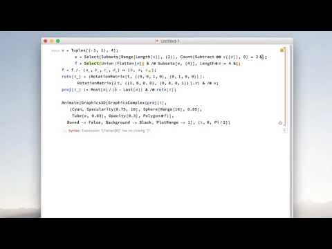 Tesseract animation in Mathematica