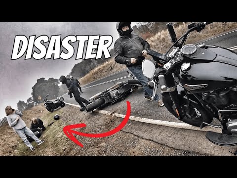 FREAK Motorcycle Crash Exposes Harley Group Ride Danger