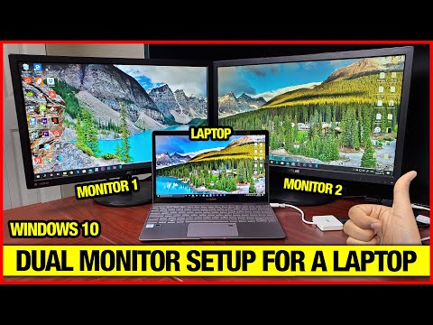 Dual Monitor Setup for Laptop With One USB C Port (Windows 10)