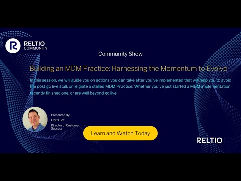 Building an MDM Practice: Harnessing the Momentum to Evolve