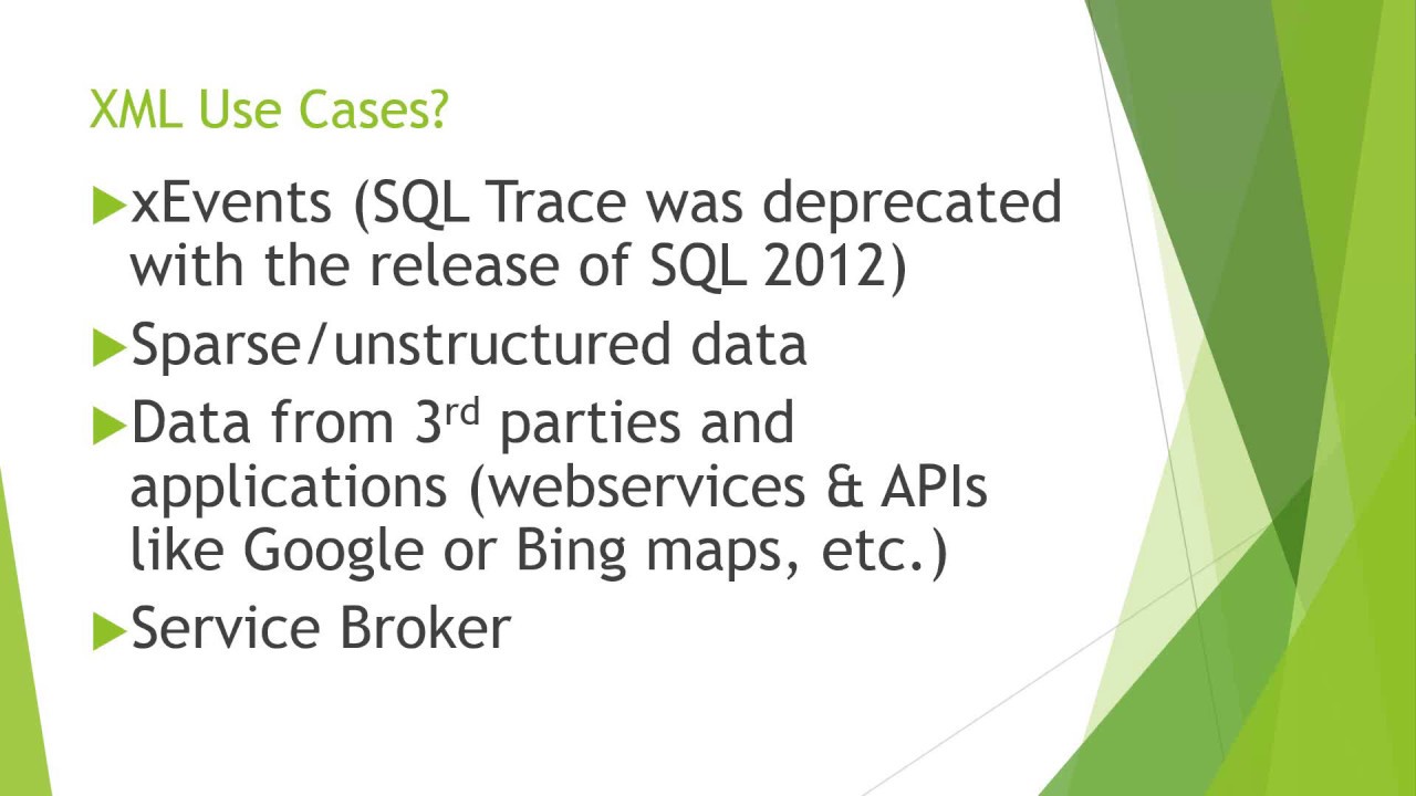 XML WITHOUT XANAX  HOW TO HANDLE XML IN SQL SERVER