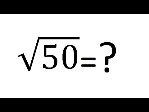 How to find Square Root of 50