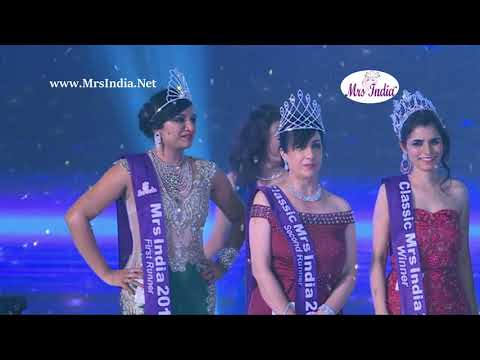 Crowning Glory of Mrs India 2017/2018 Queens at National Grand Finale