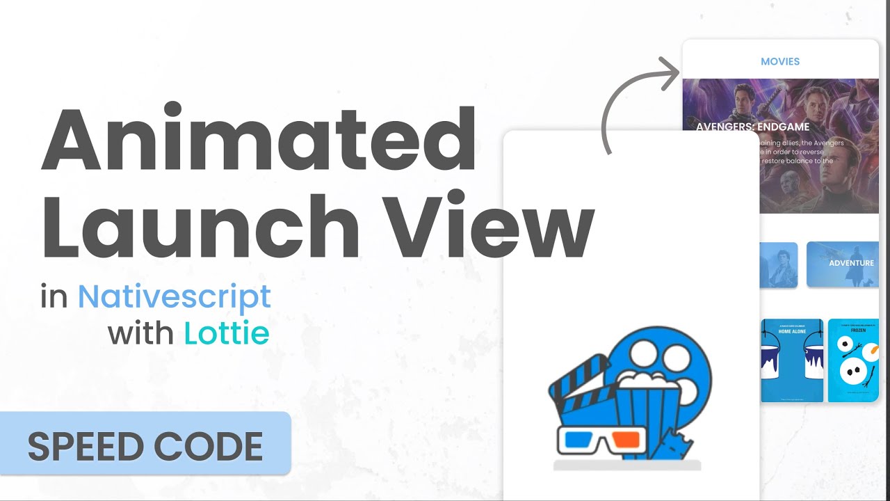 Animated LaunchView in NativeScript Angular with Lottie (Speed Code)