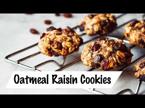 OATMEAL BANANA RAISIN COOKIES | No Eggs Cookies Recipe