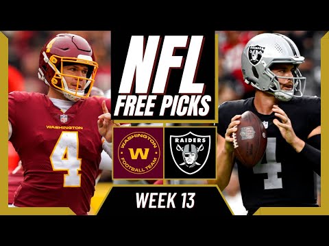 WASHINGTON vs RAIDERS NFL Picks and Predictions (Week 13) | NFL Free Picks Today