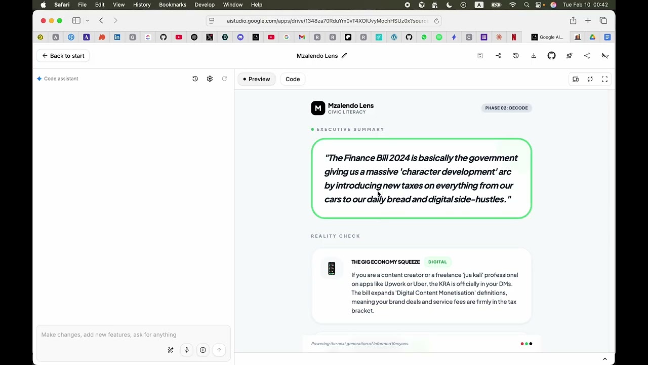 Mzalendo Lens Gemini 3 Hackathon Devpost