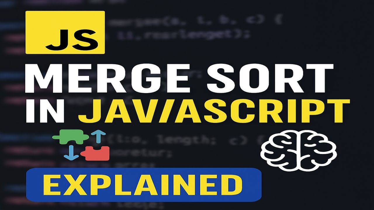 Merge Sort Algorithm In Javascript With Visuals and Code