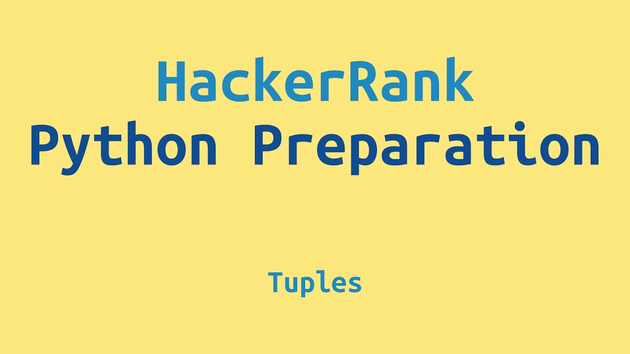 13. HackerRank Python Preparation - Tuples - Challenge Solution