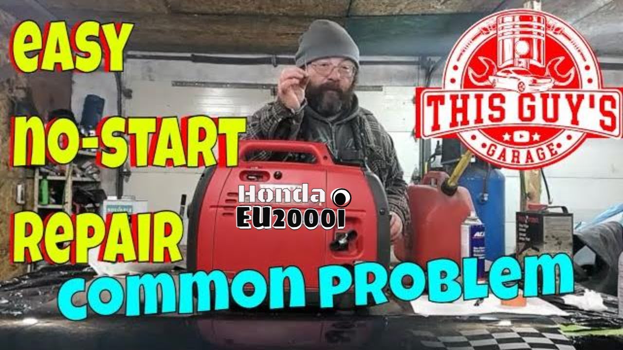 Honda eu2000i generator easy  no start repair