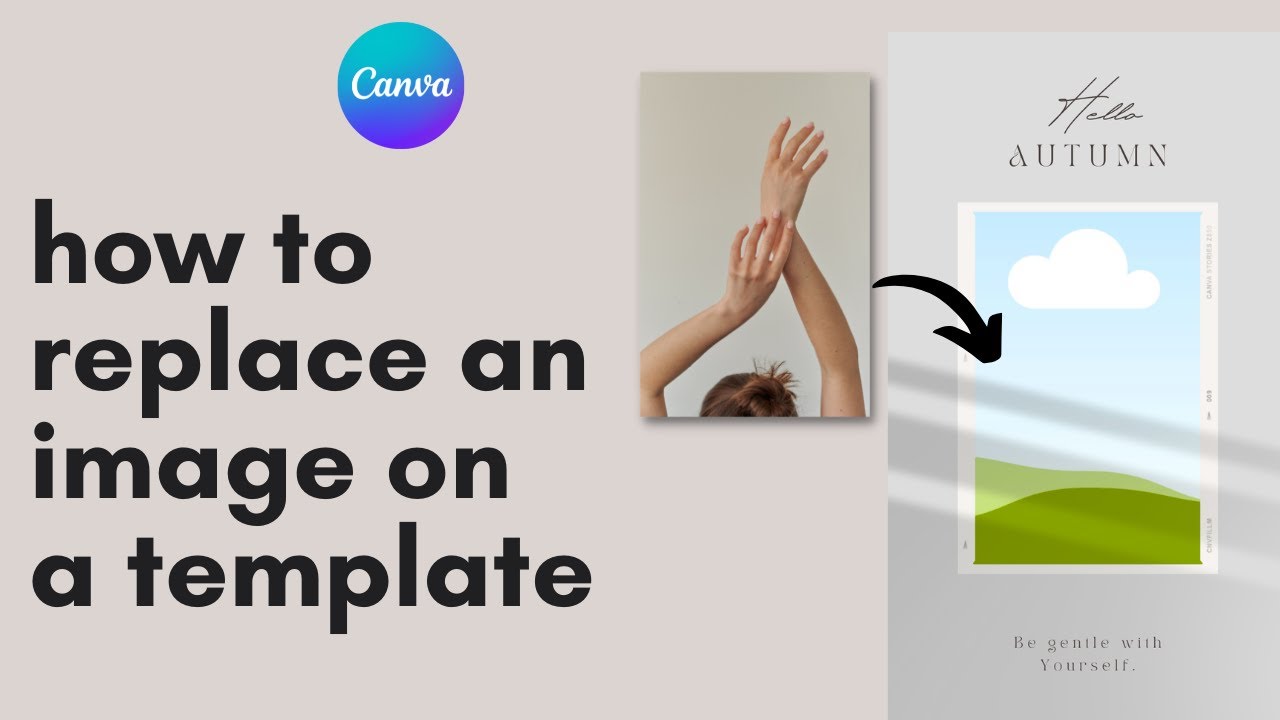 🎨 HOW TO change a PHOTO in a canva template | canva tutorial for beginners, how to use canva