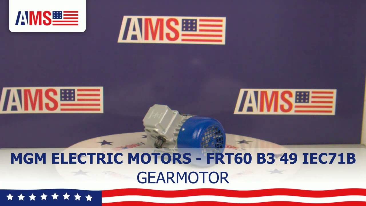 MGM ELECTRIC MOTORS FRT60 B3 49 IEC71B GEARMOTOR