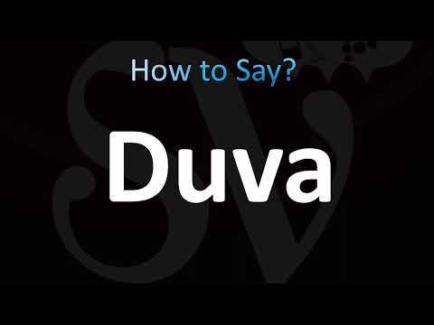How to Pronounce Duva (CORRECTLY!)