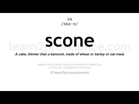 Scone pronunciation and definition
