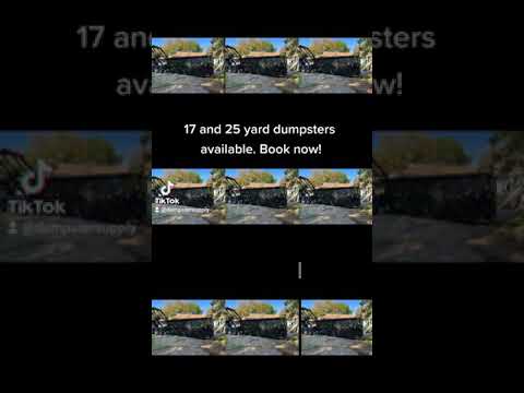 17 and 25 Yard Dumpsters for Rent DFW!