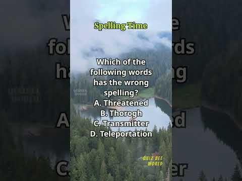 Spelling Time 909 #spelling #englishlearning #englishvocabulary #questions #quiz