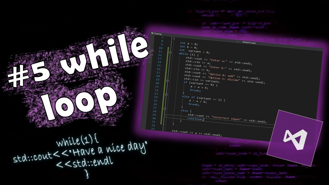 #5 | C++ while loop | Visual Studio Community