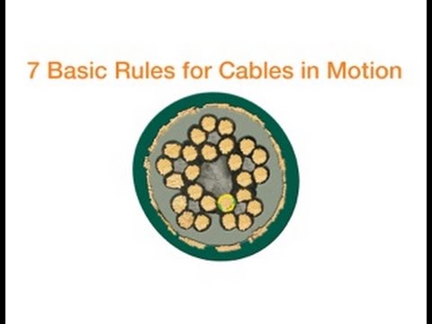 7 basic rules for cables in motion