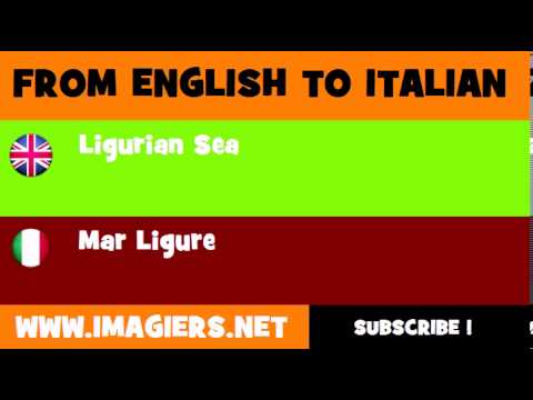 How to say Ligurian Sea in Italian