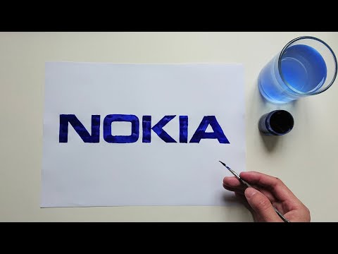 how to draw nokia logo