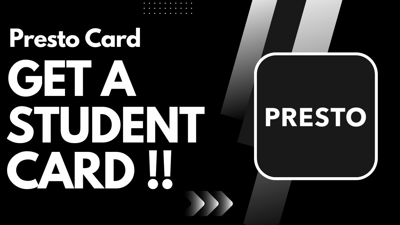 How to Get a Student Presto Card !
