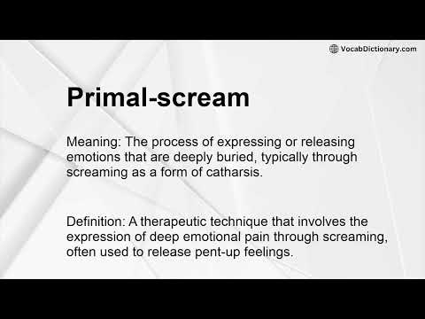 Primal-scream Meaning
