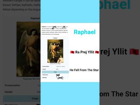 The real meaning of Raphael / Rafael