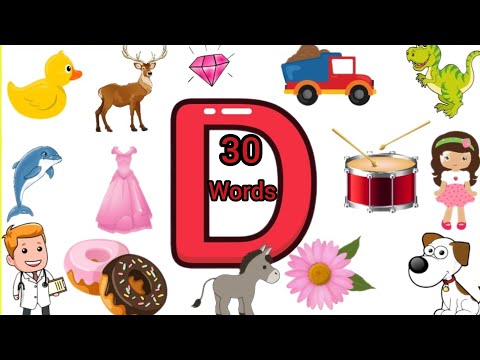 letter D-things that begins with alphabet D-words start with D- objects that starts with letter D