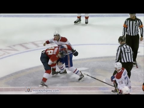 Phillip Danault vs Michael Sgarbossa Apr 3, 2017