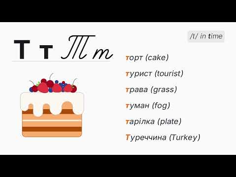 Ukrainian Alphabet – Letter Т