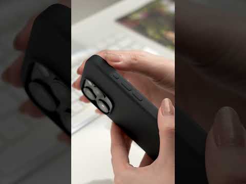 Apple iPhone 15 Pro | ORNARTO: Silicone Case in Classic Black for iPhone 15 Pro #iphone15pro #apple