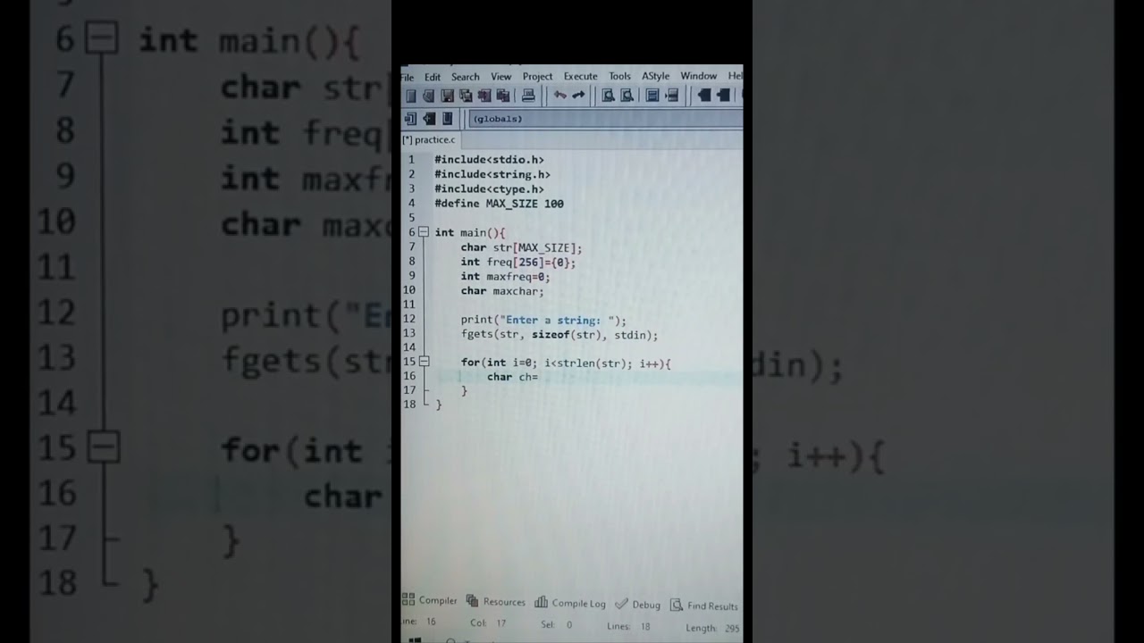 Find the Highest Frequency Character in a String with C Programming!