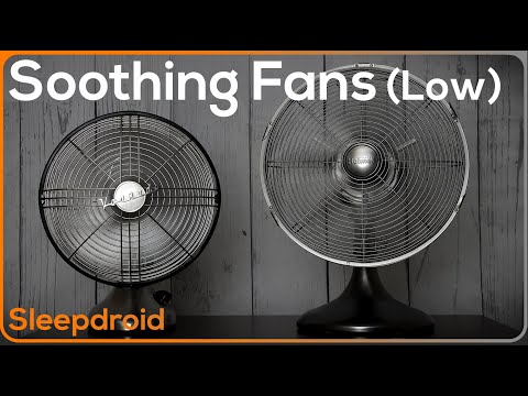 ► Soothing Fan Sounds for Sleeping ~10 hours of Fan Noise, Binaural Effect (Low speed) Dual Fans