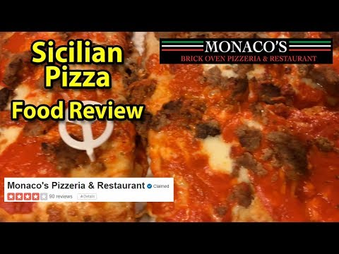 Monaco's Pizzeria & Restaurant | Sicilian Meatball & Calzone | Taste Test & Review | JKMCraveTV