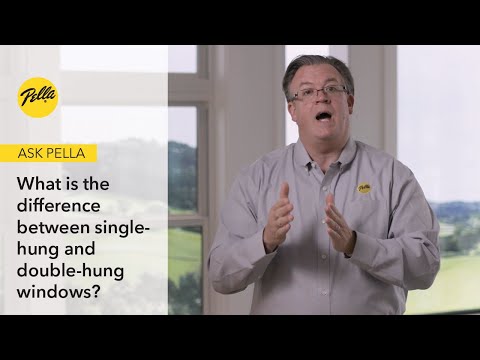 How are single-hung and double-hung windows different?